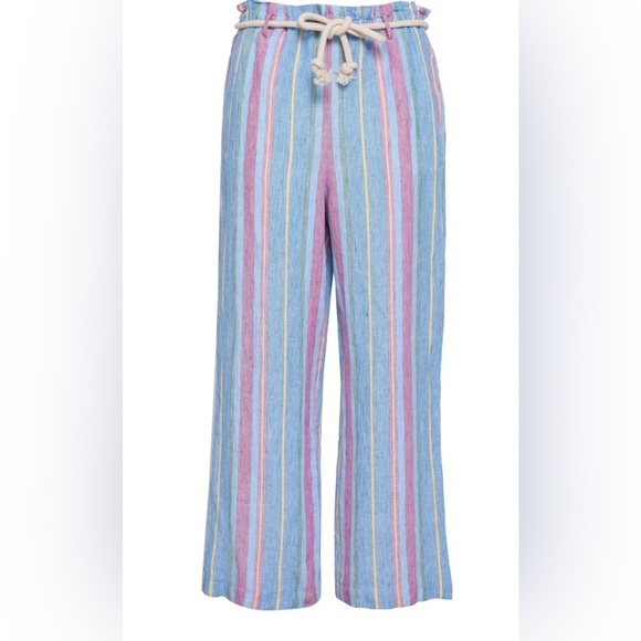Frame Denim | Pants & Jumpsuits | Frame Striped Linen Trousers With ...